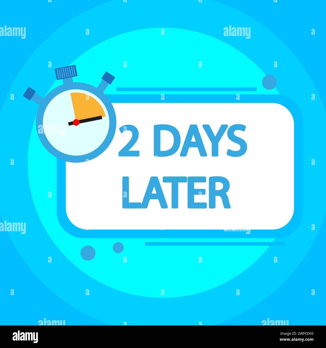 two day letter. Sale promotion poster. Special offer symbol. Discount ...