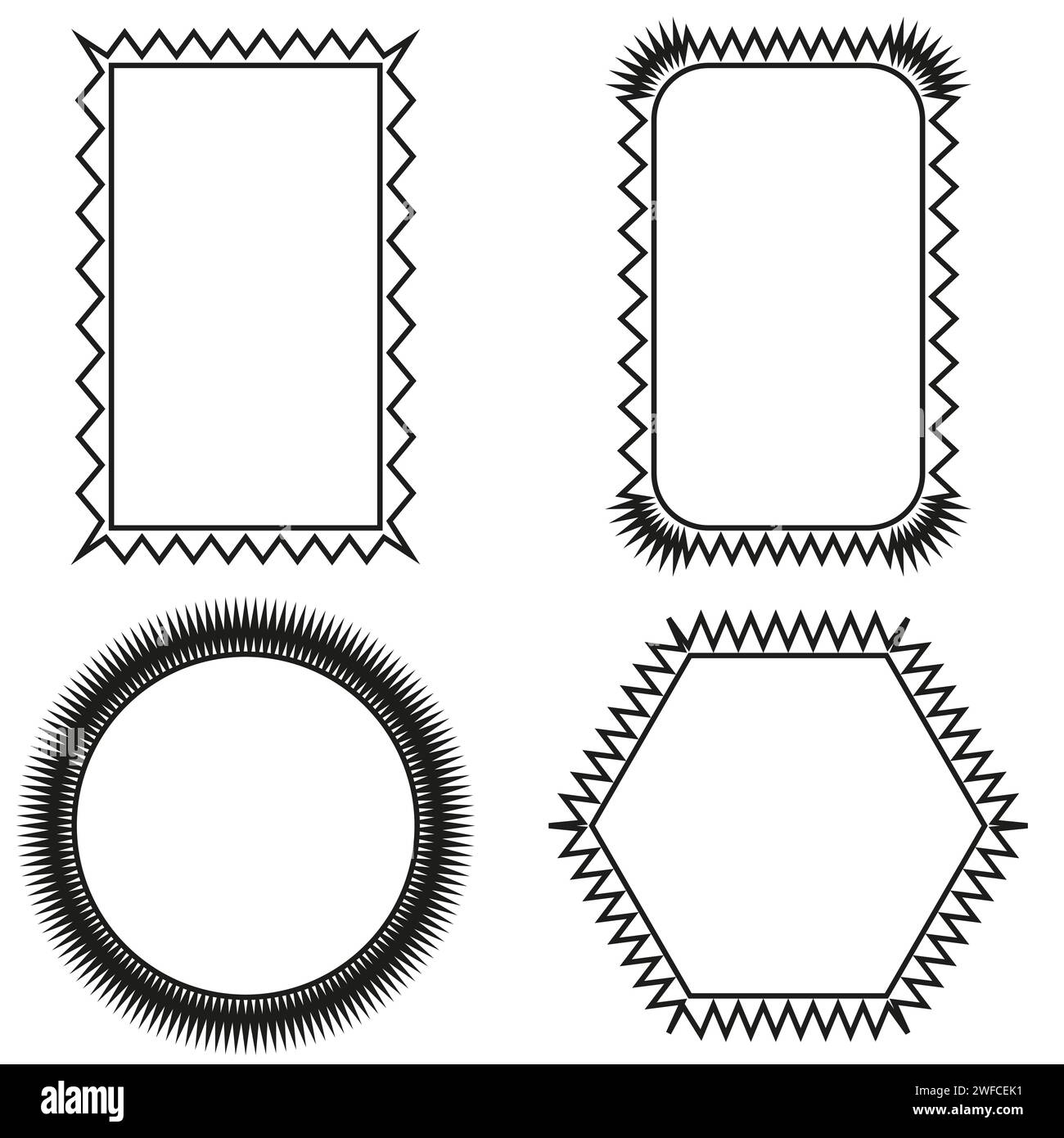 Two picture frames Stock Vector Images - Alamy