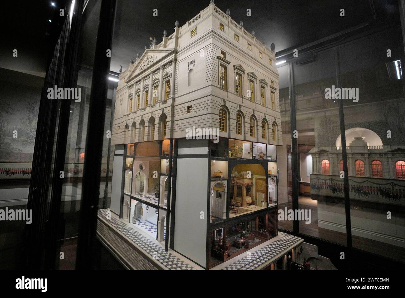 Queen Mary's dolls' house sits behind glass as Queen Camilla hosts a ...