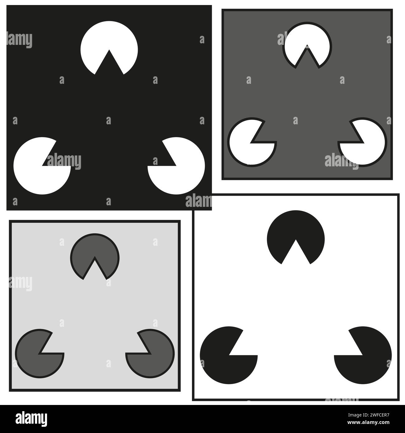 Pacman Icons In Vintage Style Vector Illustration Stock Image Eps 10
