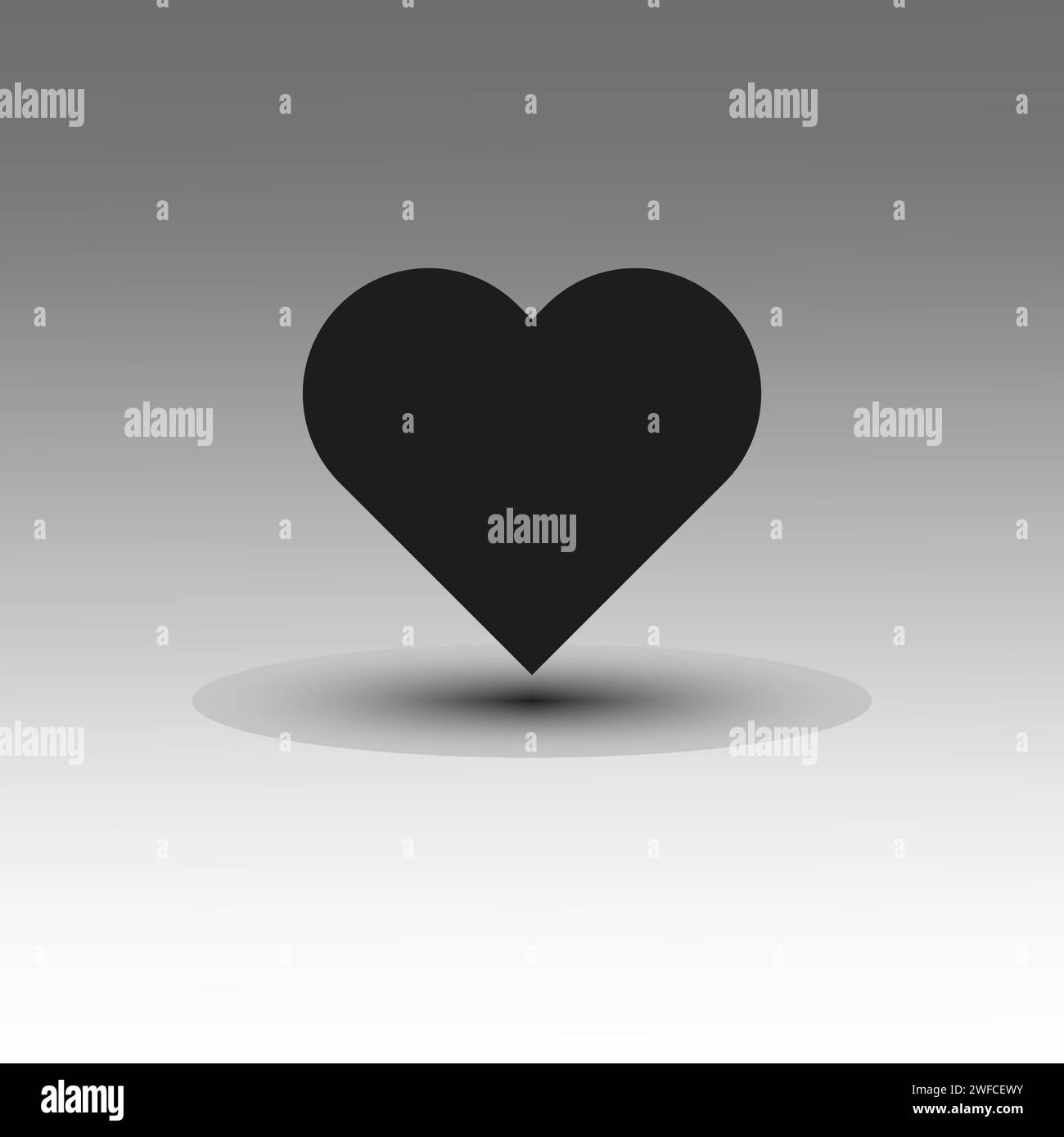 Letters love heart symbol 3d Stock Vector Images - Alamy