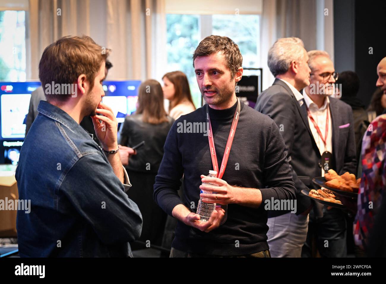 Paris, France. 30th Jan, 2024. Nicolas Thomas, CEO of Free after the ...