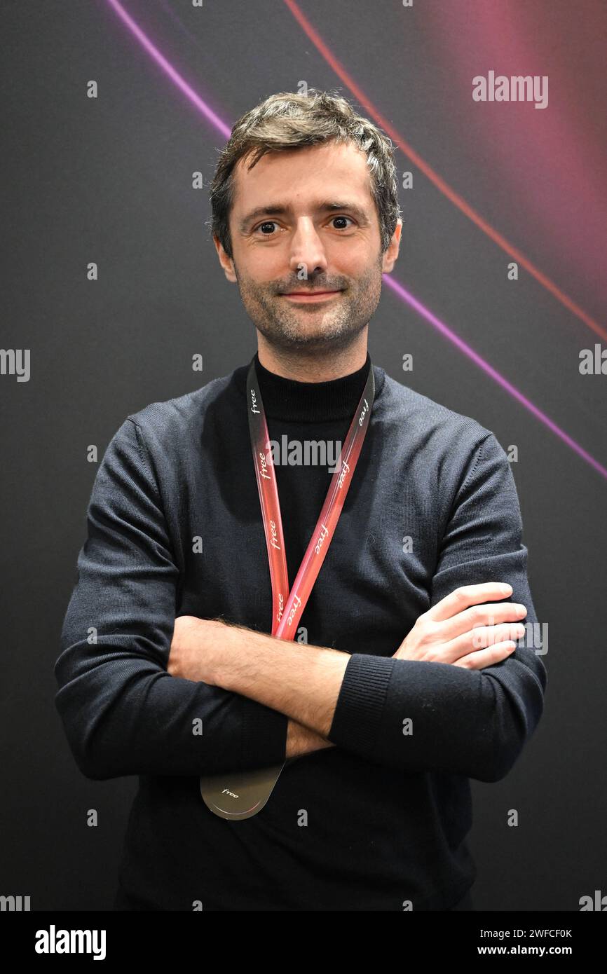 Paris, France. 30th Jan, 2024. Portrait of Nicolas Thomas, CEO of Free ...