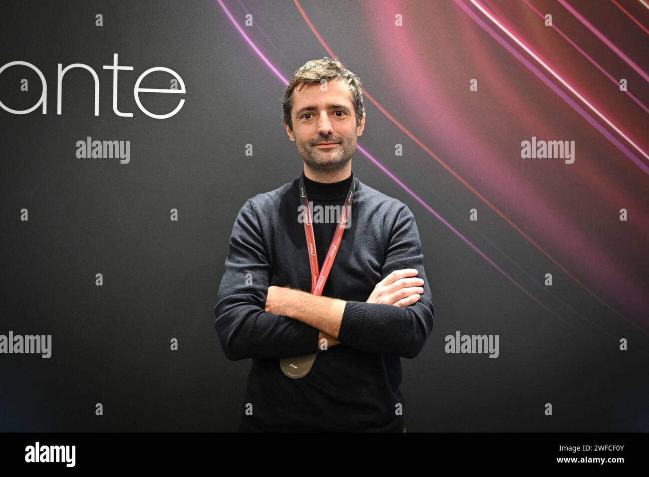 Paris, France. 30th Jan, 2024. Portrait of Nicolas Thomas, CEO of Free ...