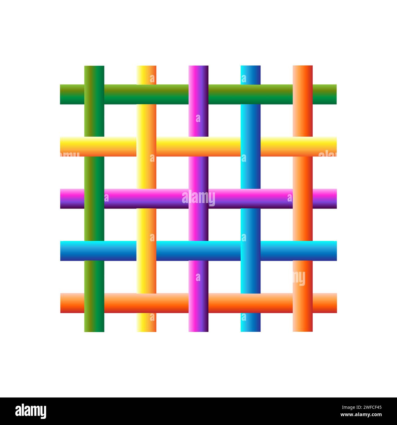 Modern color grid. Trendy textile design. Vector illustration. stock ...