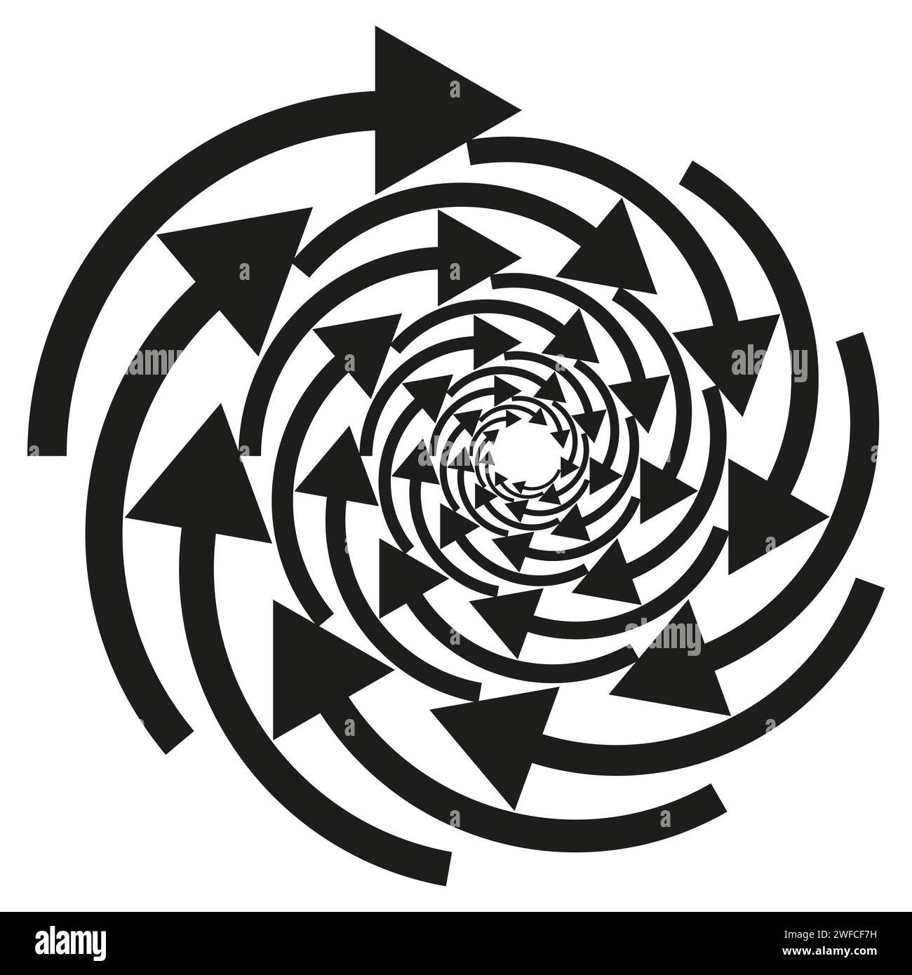 Spiral Arrows Great Design For Any Purposes Vector Illustration Eps