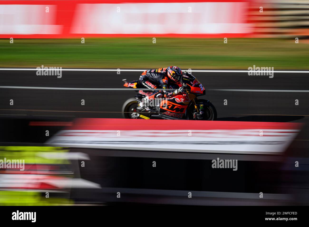 Spanish Moto2 rider Pedro Acosta of the KTM Red Bull Ajo team during ...