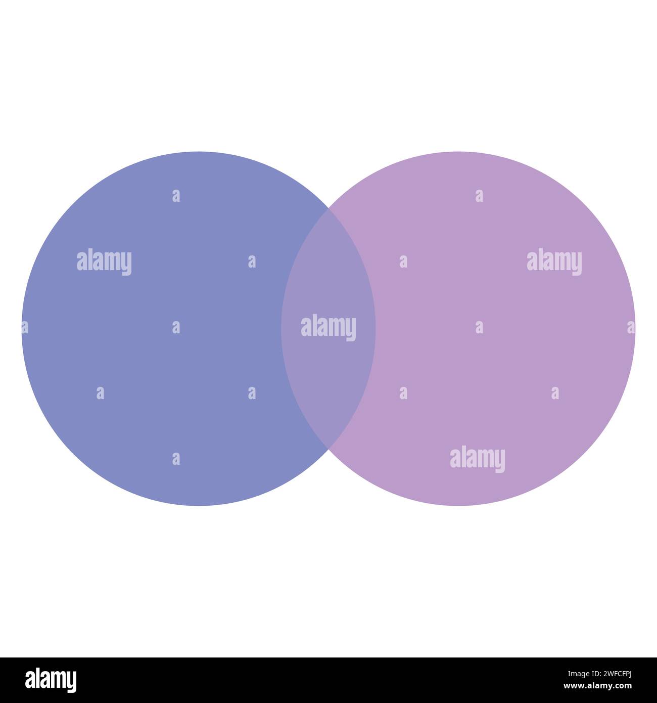 Two overlapping circles Stock Vector Images - Alamy