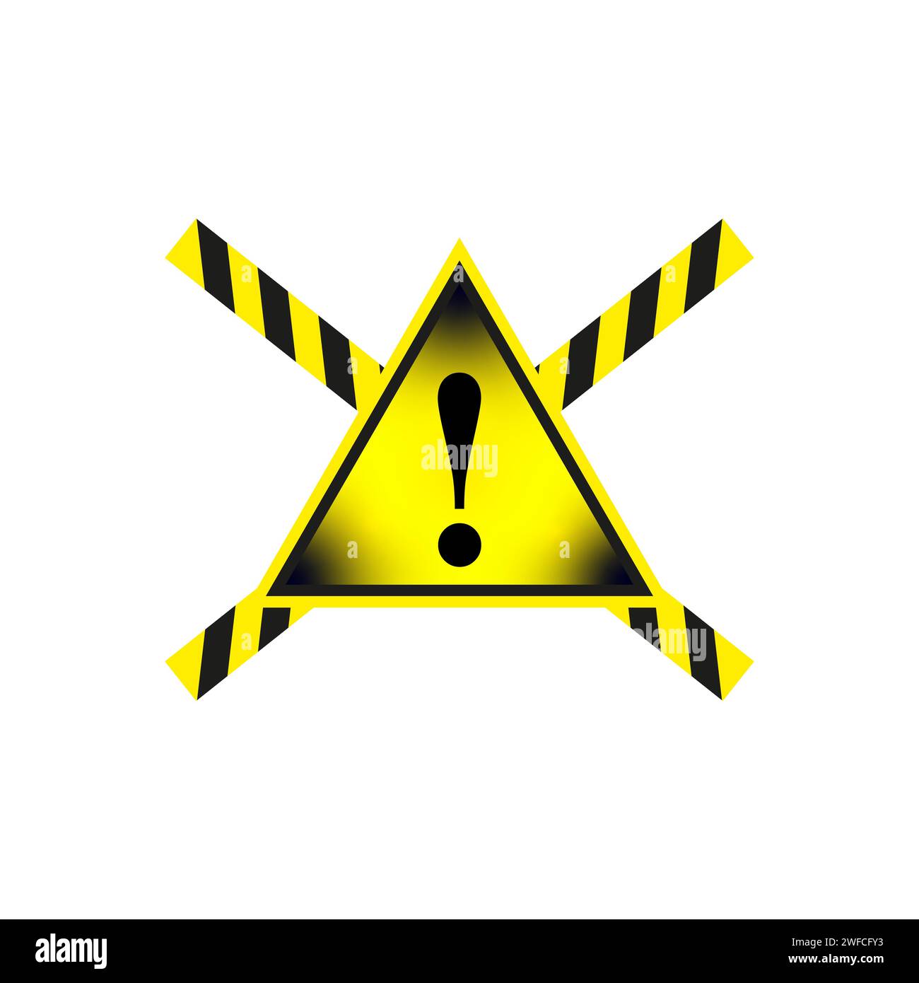 Barrier lines sign for banner design. Attention sign. Striped barrier ...