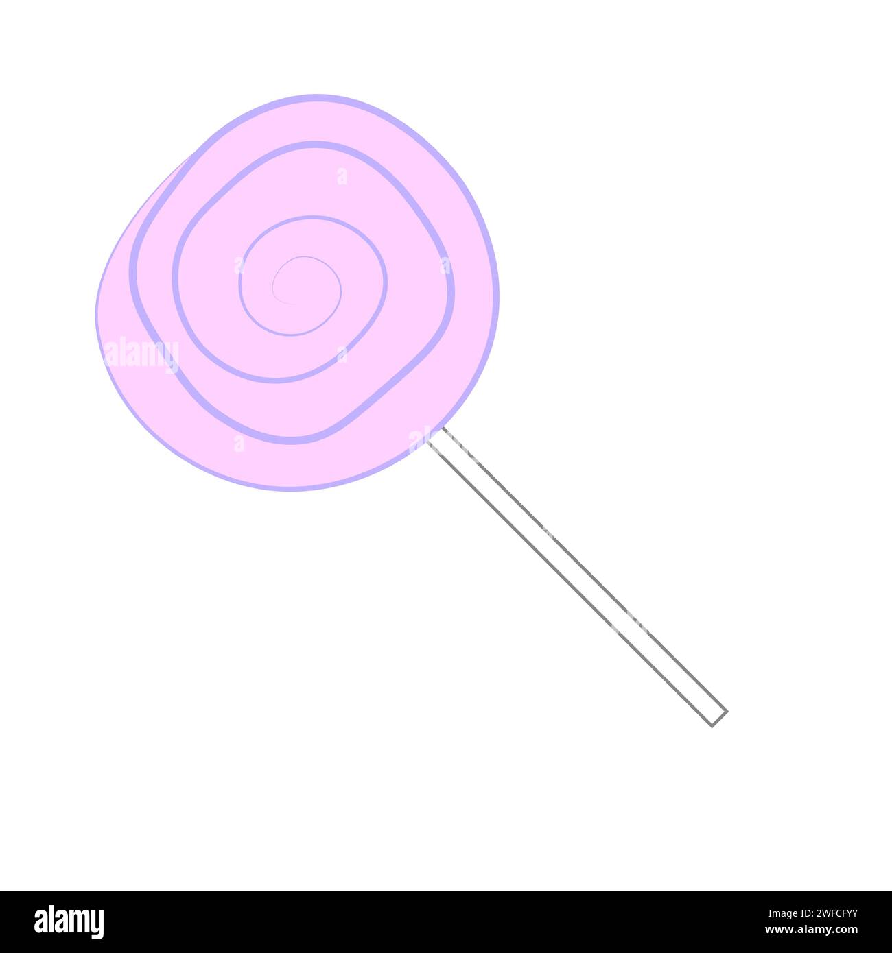 Pink lollipop drawing. Vector illustration. Stock image. EPS 10 Stock ...
