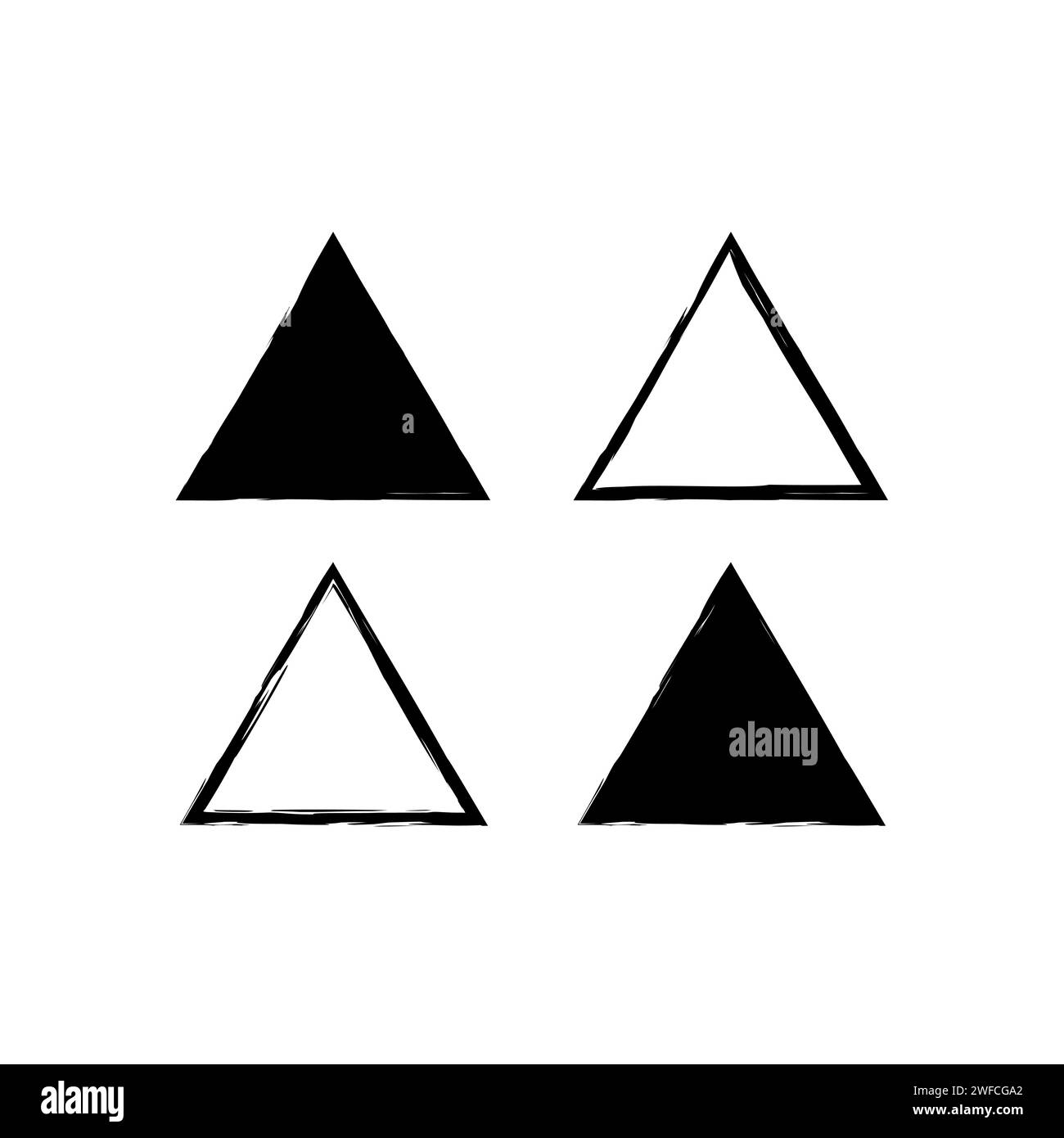 Border triangles Black and White Stock Photos & Images - Alamy