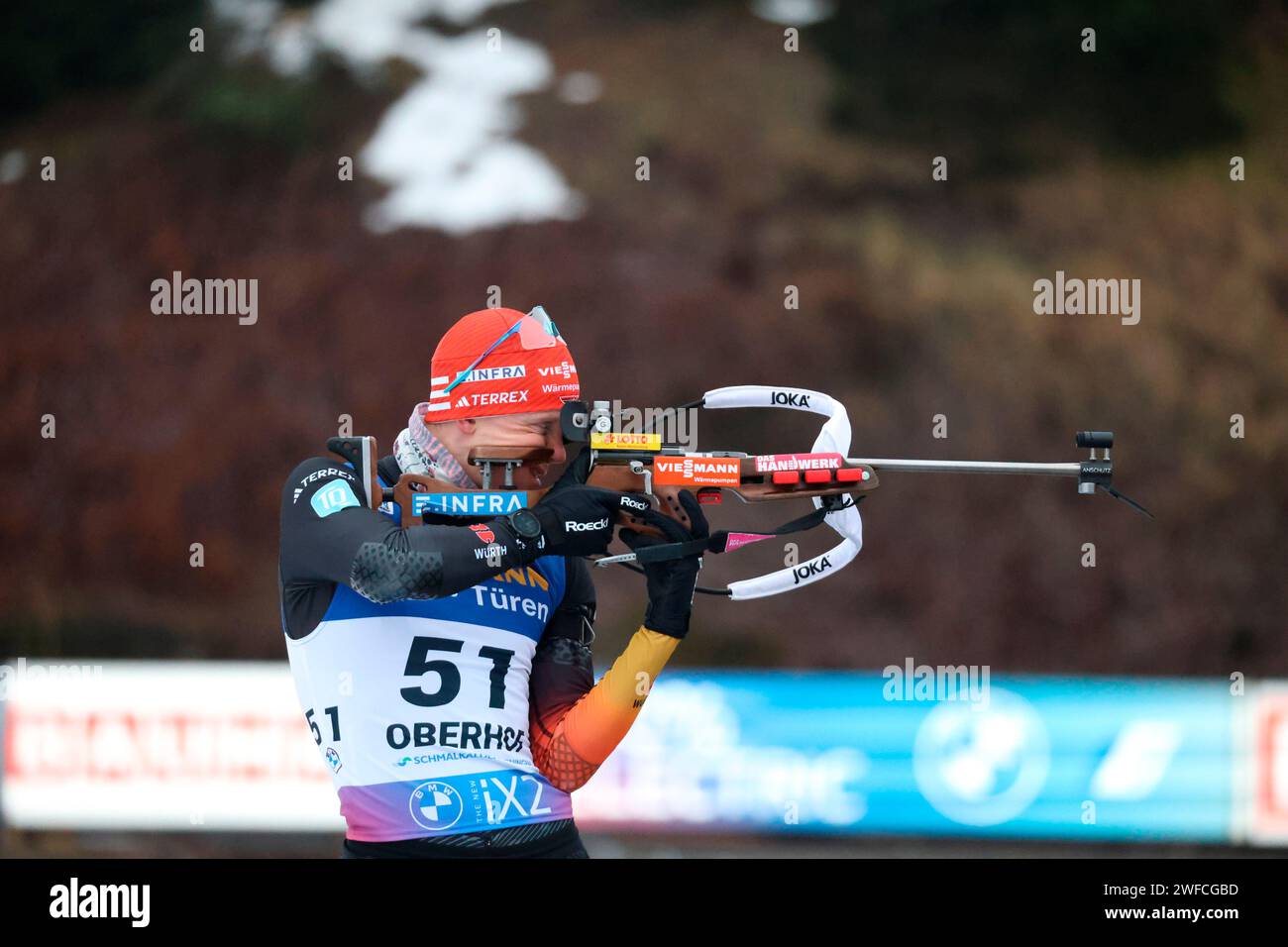 Oberhof, Deutschland. 01st Jan, 2024. Eine Medaille im Visier: Roman ...