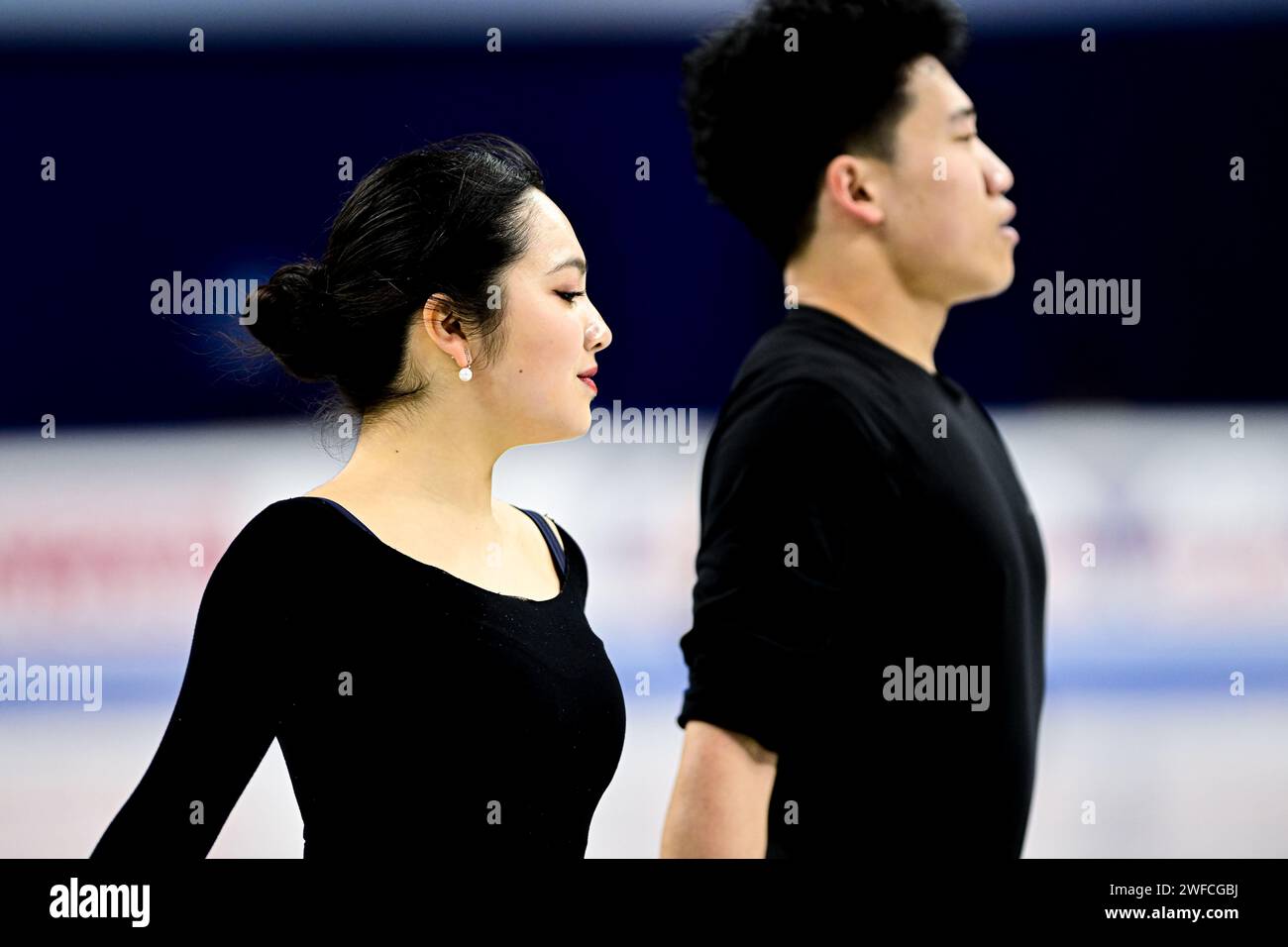 Shanghai, China. 30th Jan, 2024. Hannah LIM & Ye QUAN (KOR), during Ice ...