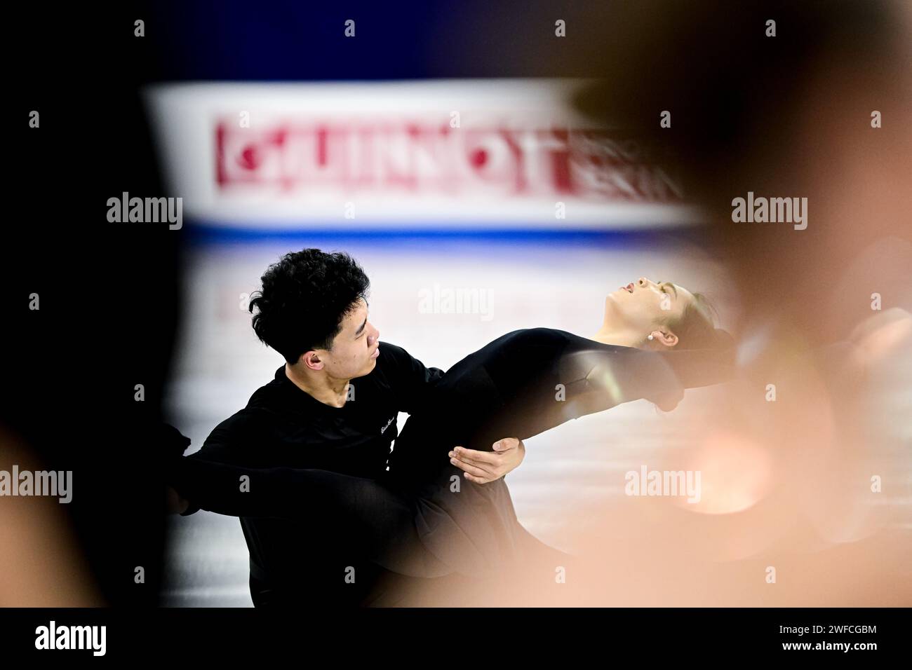 Shanghai, China. 30th Jan, 2024. Hannah LIM & Ye QUAN (KOR), during Ice ...