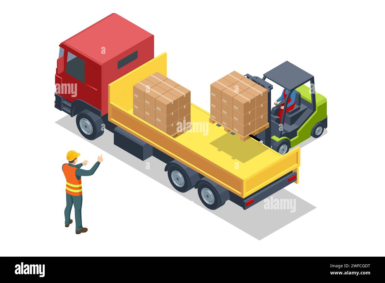 Loading concept pallet truck hi-res stock photography and images - Alamy