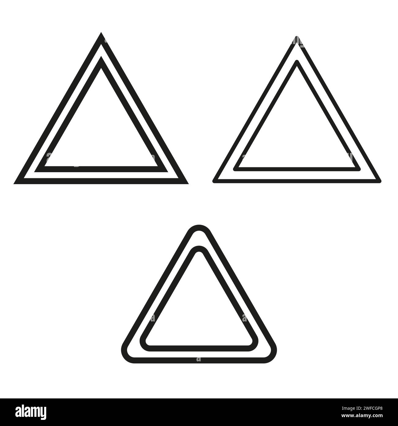 Three triangles hi-res stock photography and images - Alamy