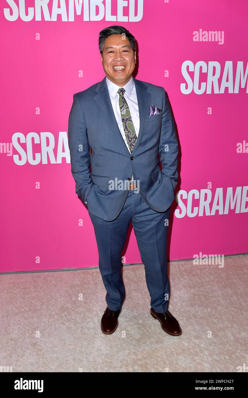 Feodor Chin bei der Premiere des Kinofilms Scrambled im AMC Westfield ...