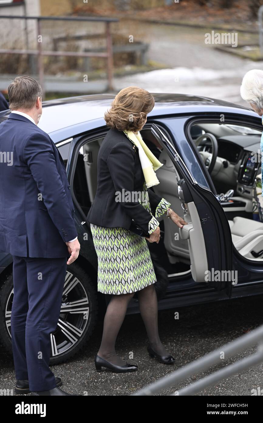 Queen Silvia and Mrs Brigitte Macron visit Rinkebyskolan, in Stockholm ...