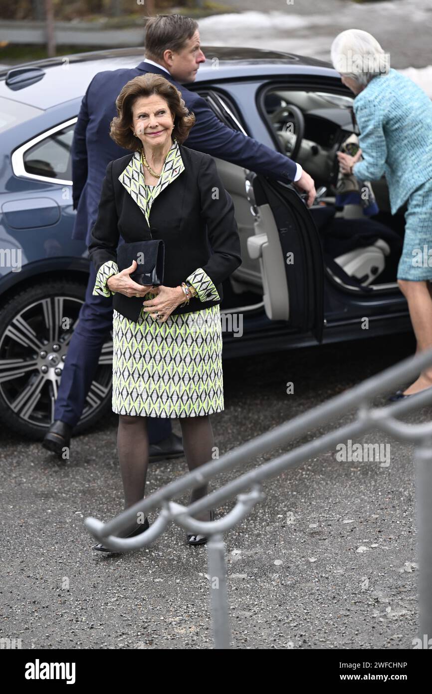Queen Silvia and Mrs Brigitte Macron visit Rinkebyskolan, in Stockholm ...
