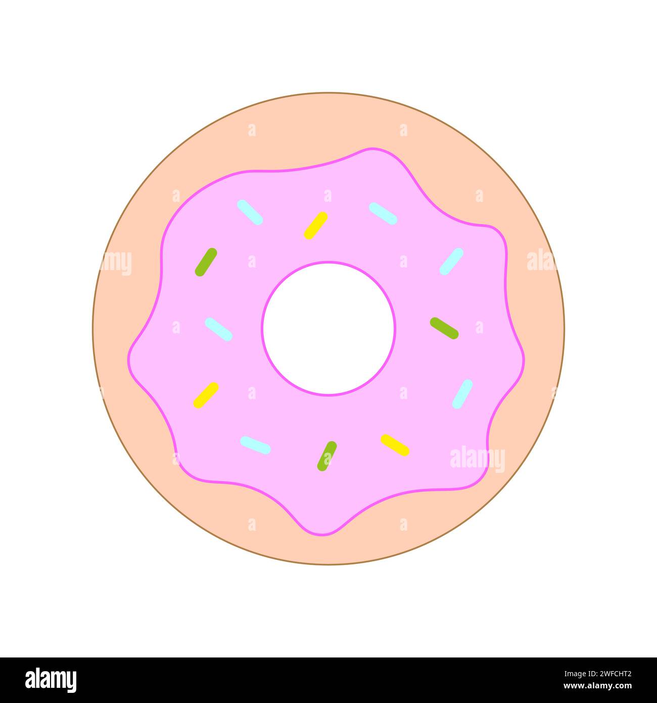 Cartoon cake hole in cartoon style. Sweet food. Cartoon donuts. Vector ...