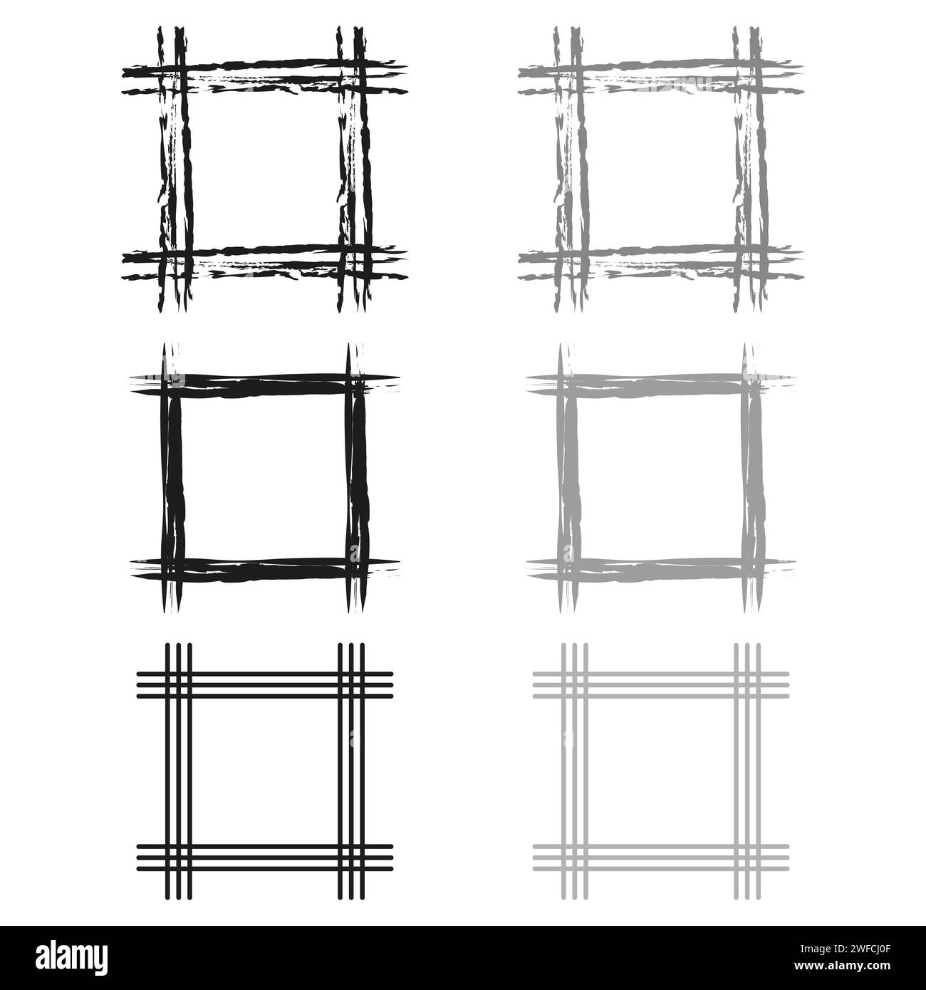 Box border outline drawing hi-res stock photography and images - Alamy
