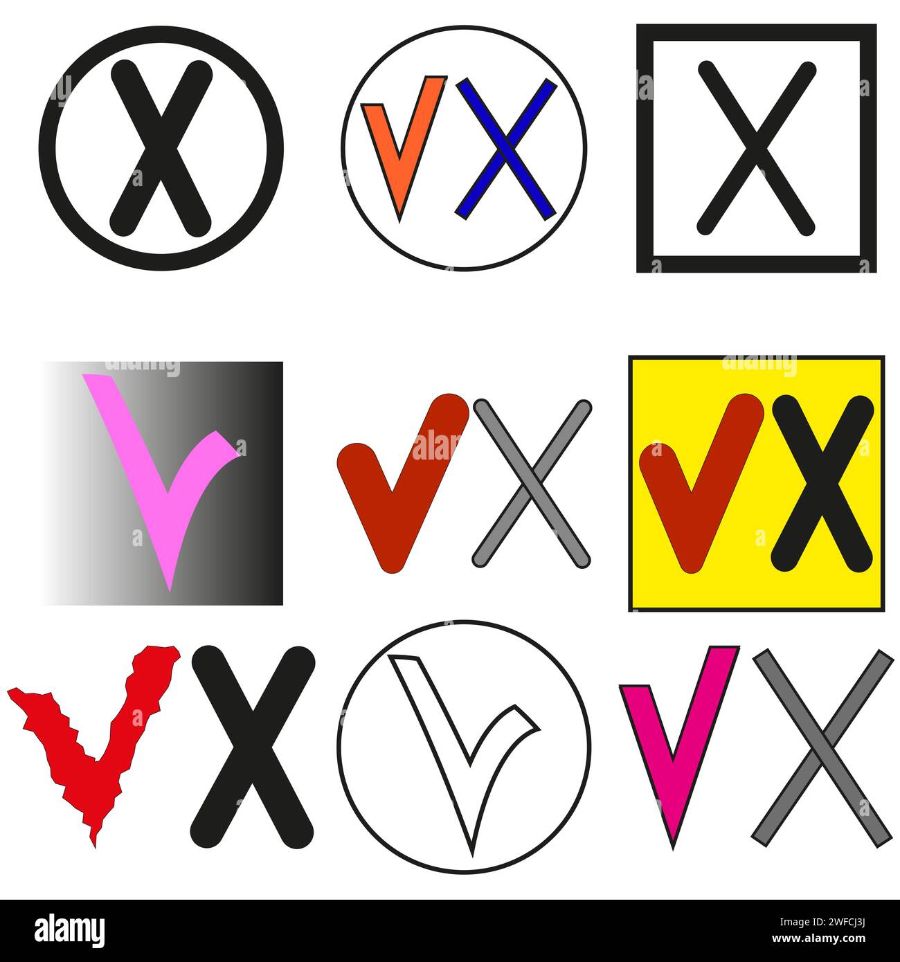 Handwritten crossed out Stock Vector Images - Alamy