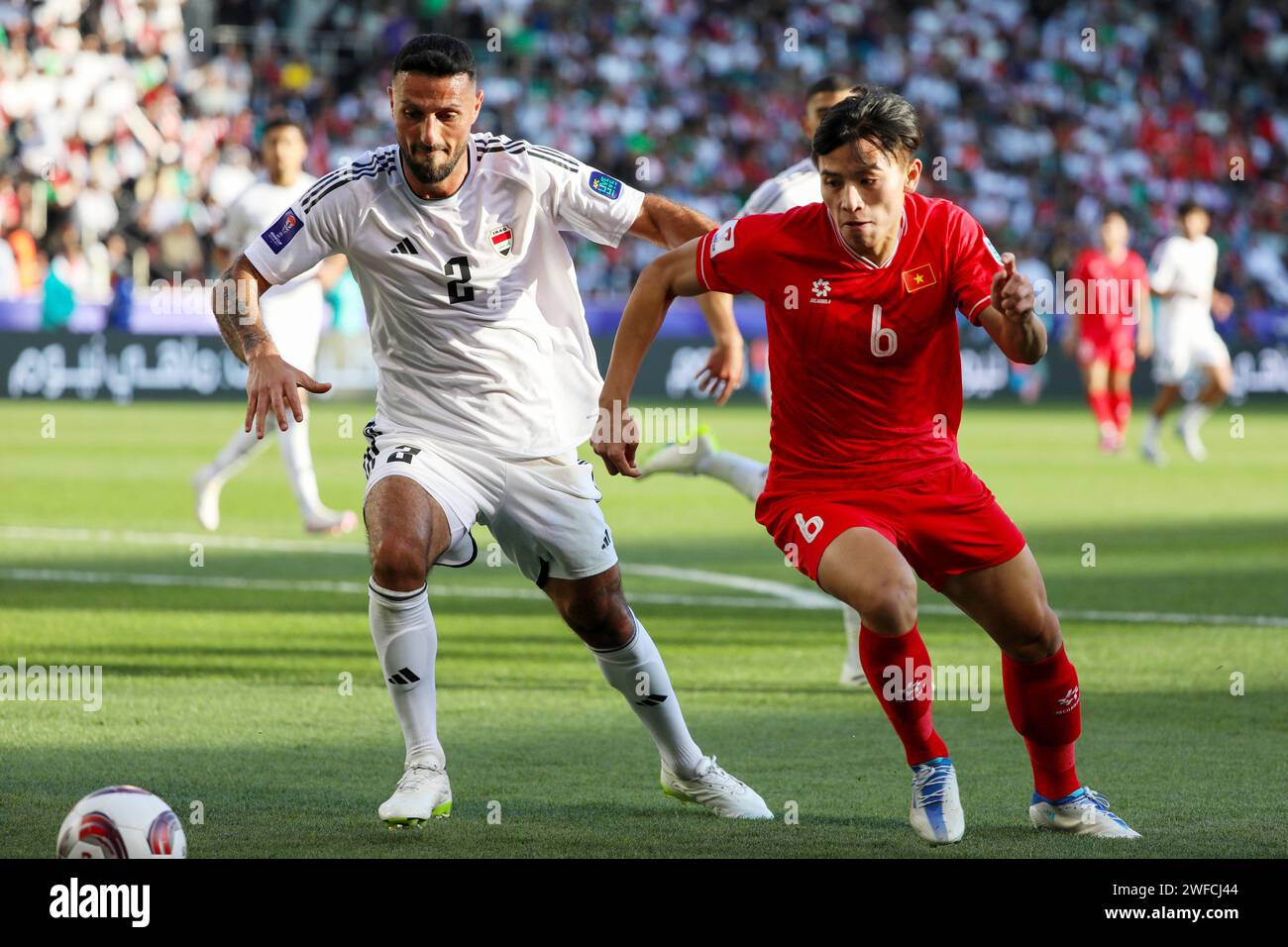 Doha, Qatar. 24th Jan, 2024. Rebin Sulaka of Iraq and Thanh Binh Nguyen ...