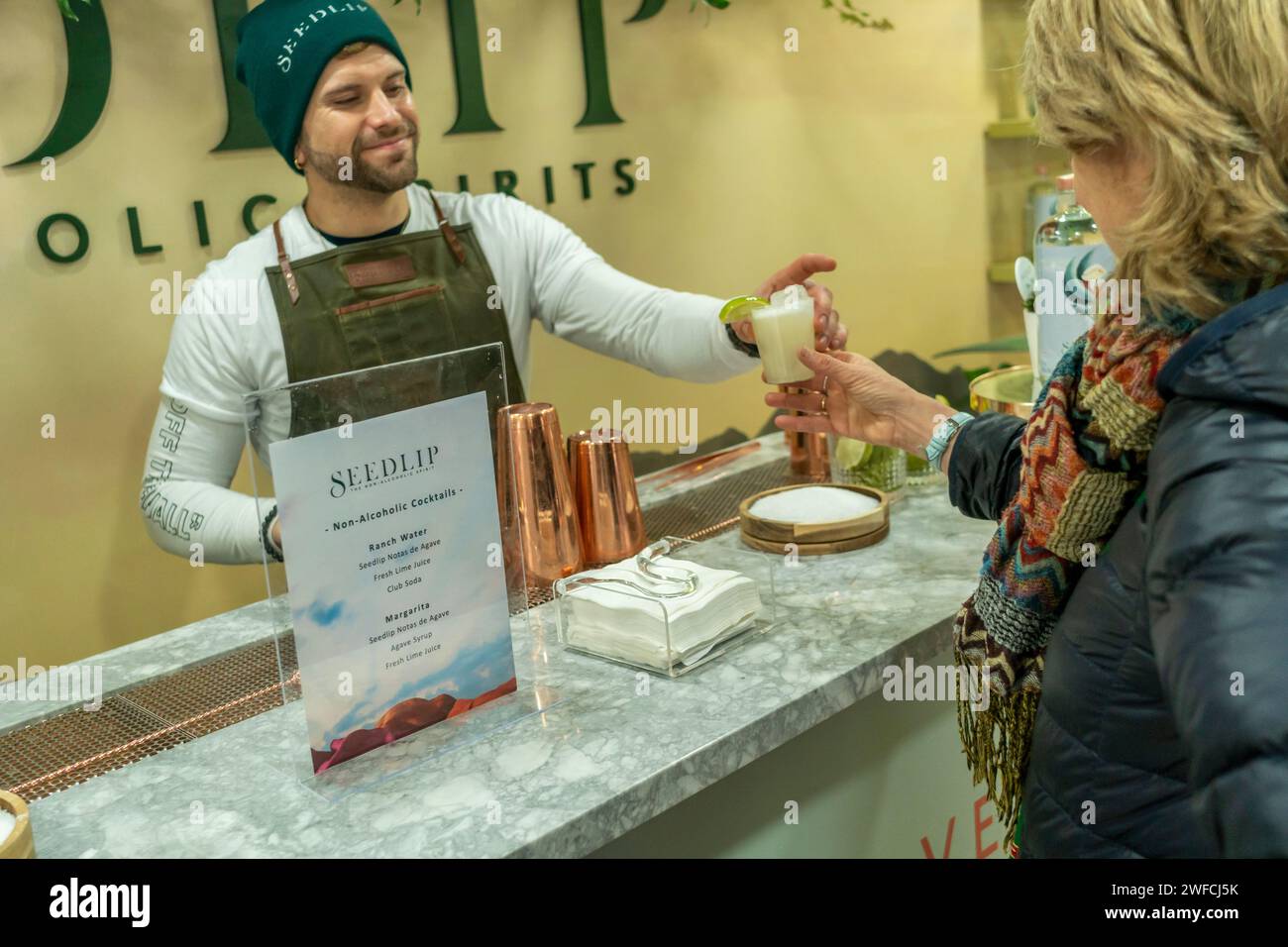 Seedlip ÒOasisÓ pop-up brand activation in the Meatpacking district in ...