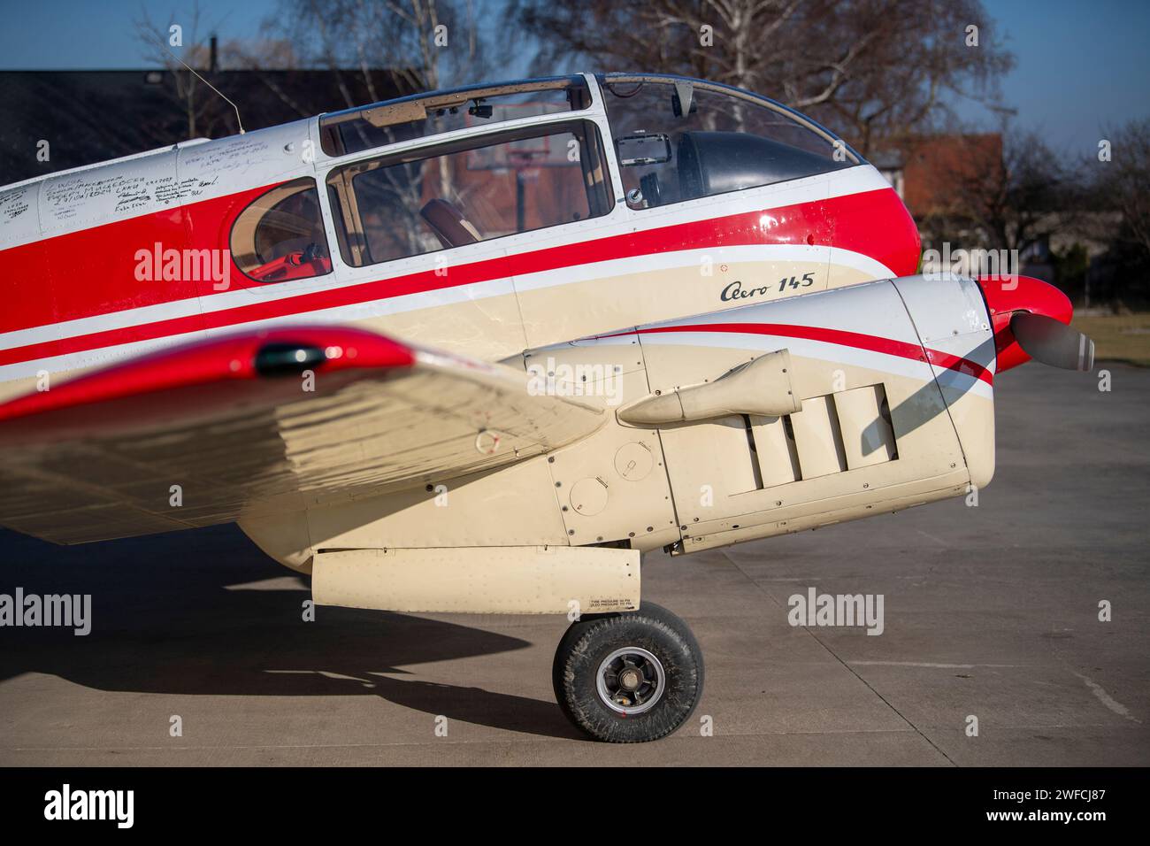 Historical Aero 145 aircraft in the Museum of Aviation, Podhorany u ...