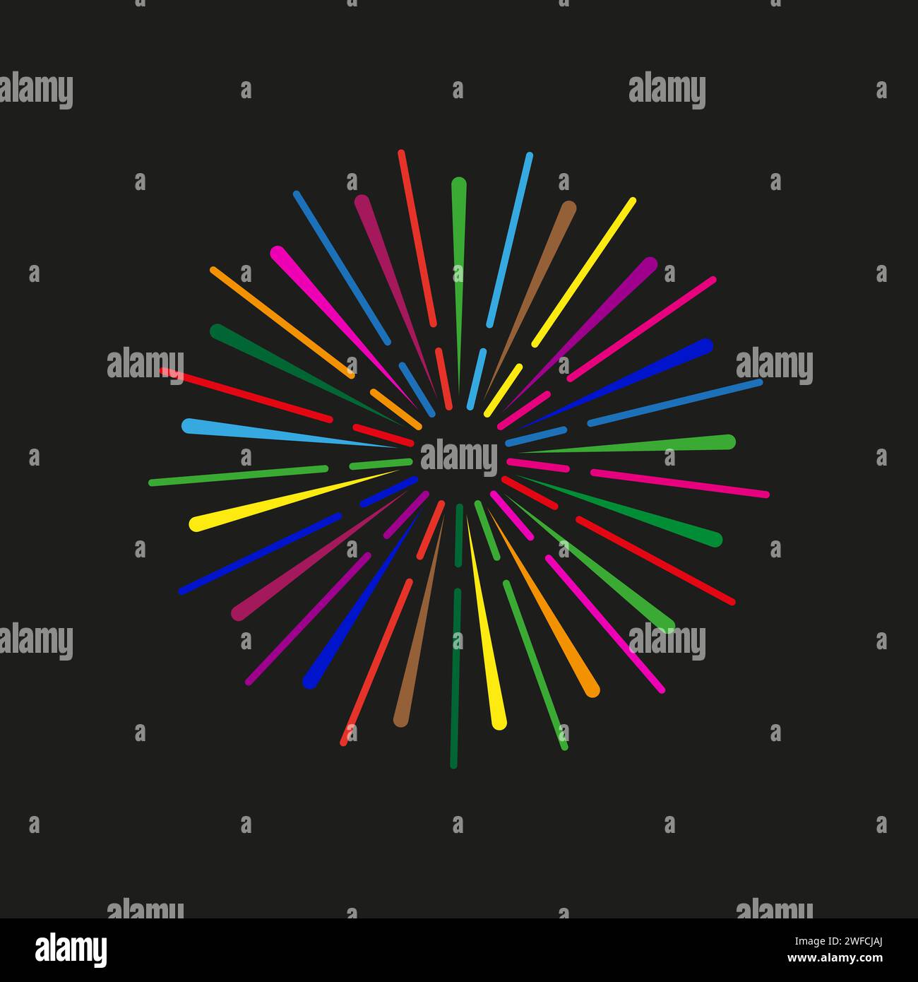 colored drops rays. Celebration background. Vector illustration. Stock ...