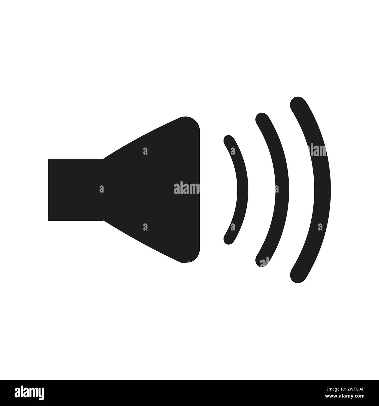 speaker icon sound. Computer interface. Music symbol. Speaker icon ...