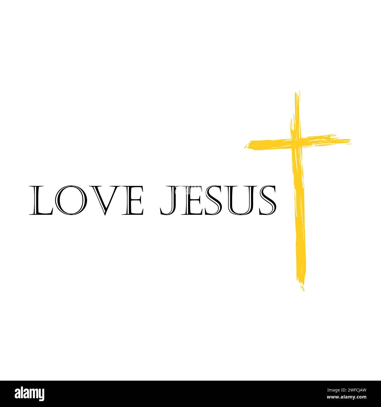 Cross love jesus, great design for any purposes. Vector illustration ...