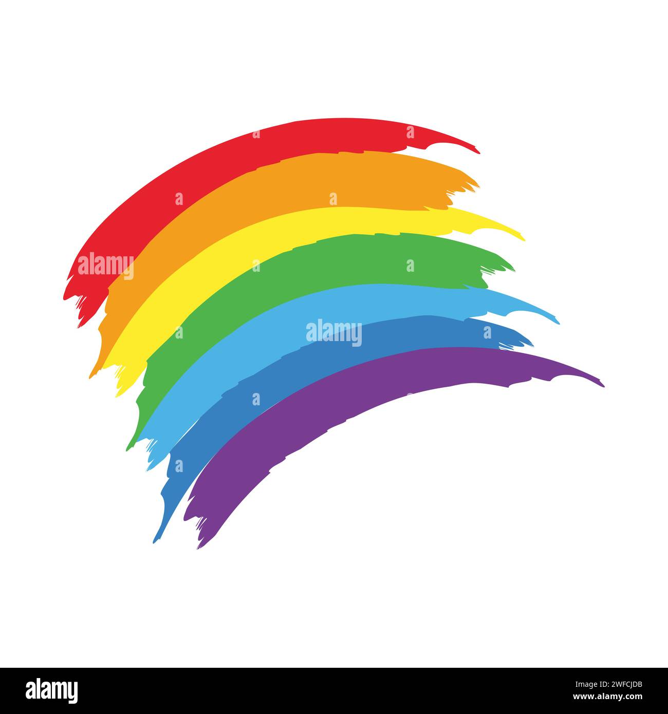 Color brush strokes. Ink paint brush stain. Gradient color. Vector ...