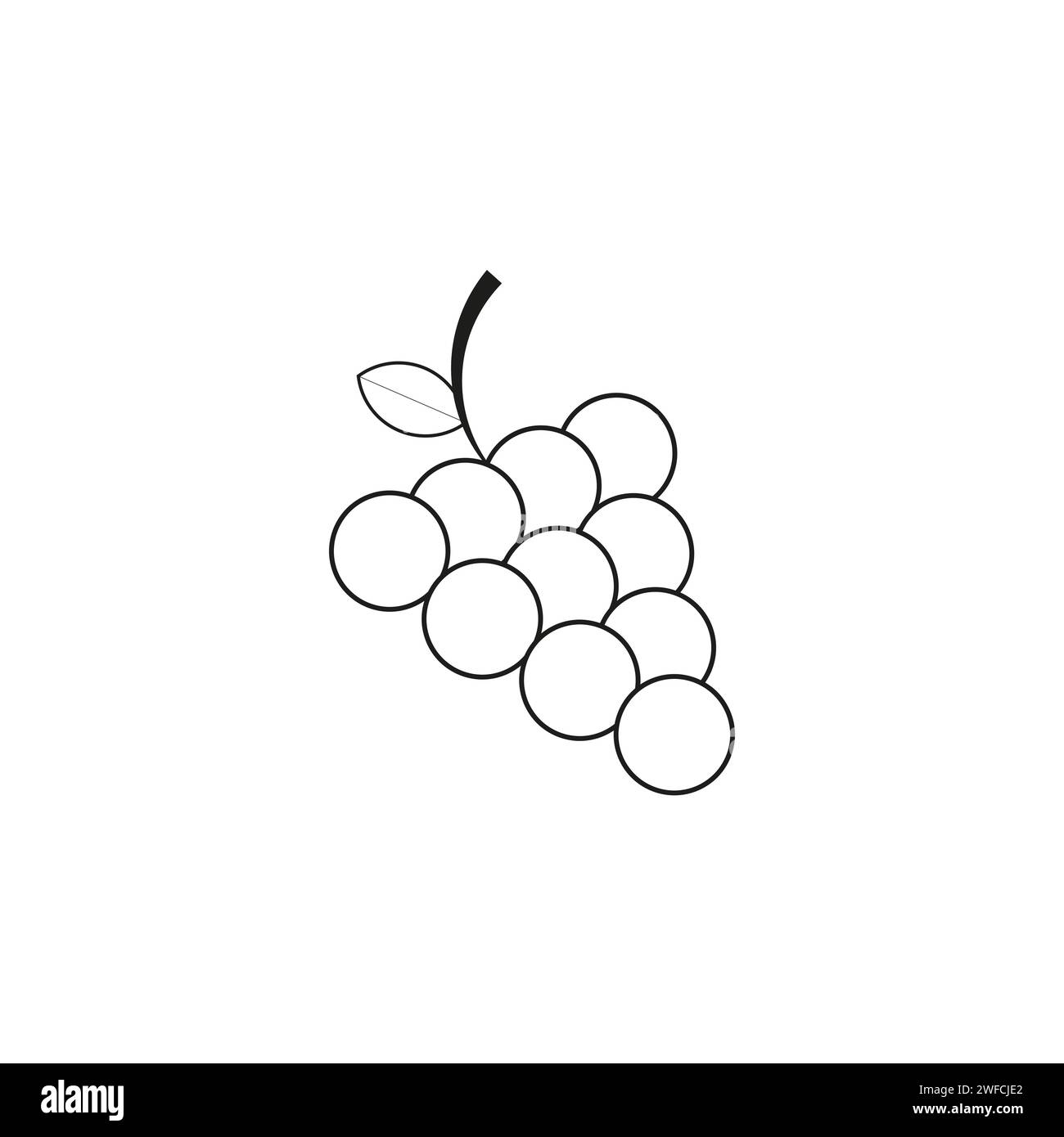 Branch grape silhouette illustration Cut Out Stock Images & Pictures ...