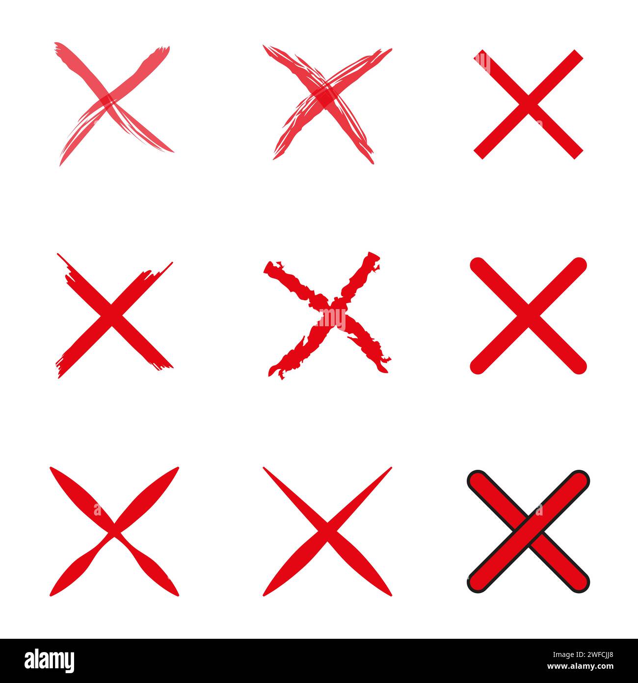 10 crosses Stock Vector Images - Alamy