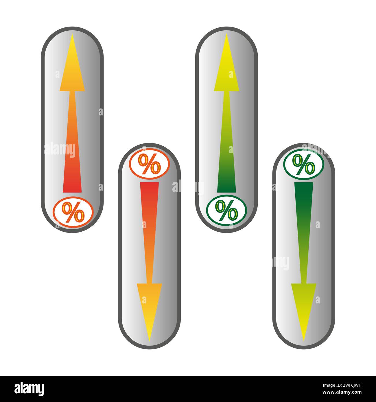 Line art percentage arrows. Vector illustration. stock image. EPS 10 Stock Vector Image & Art ...