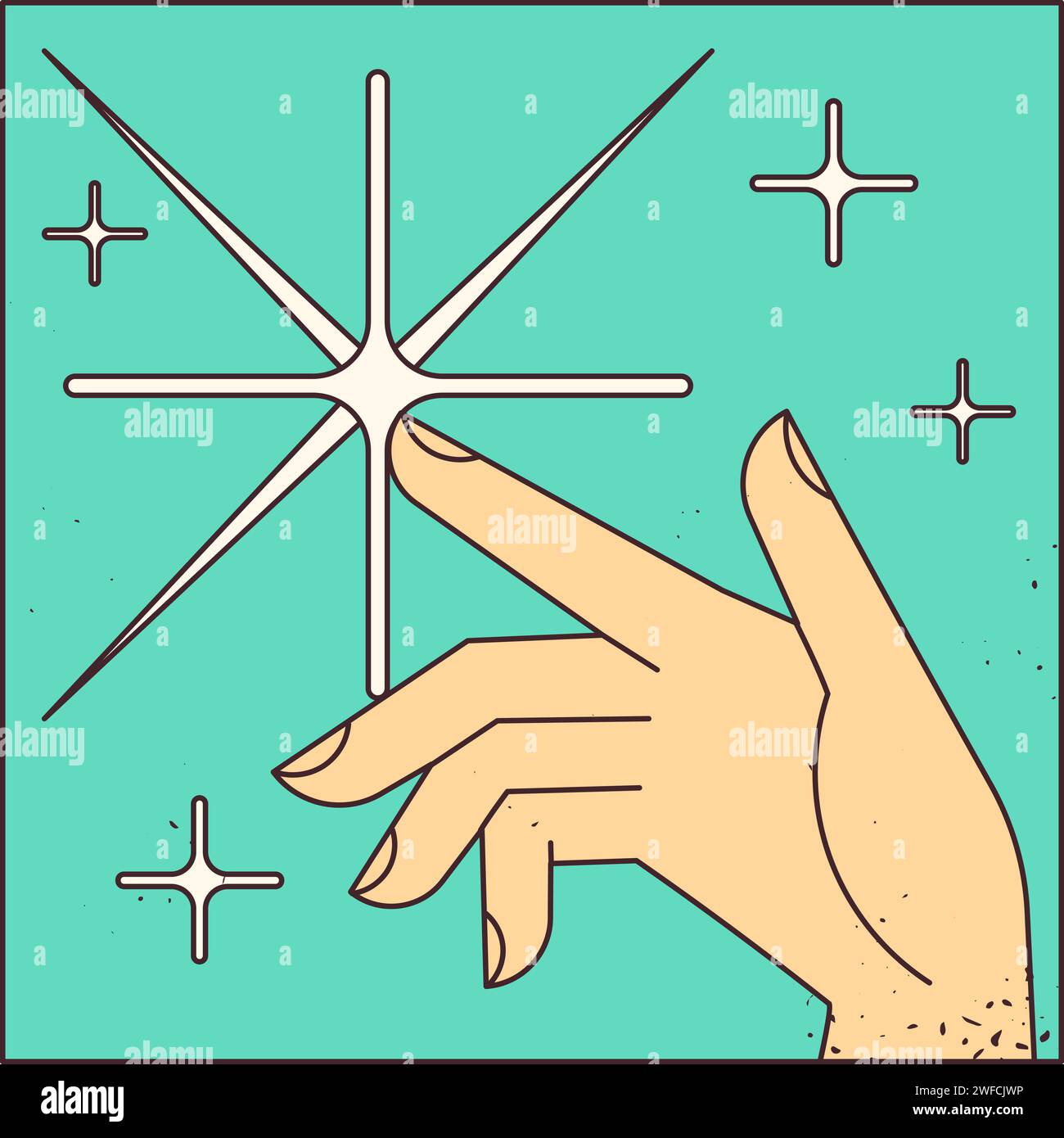 Touching stars Stock Vector Images - Alamy