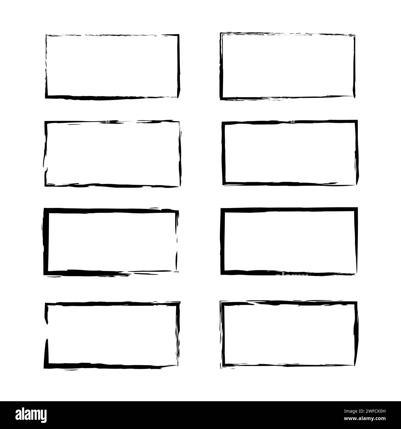 Handdrawn border frame Stock Vector Images - Alamy