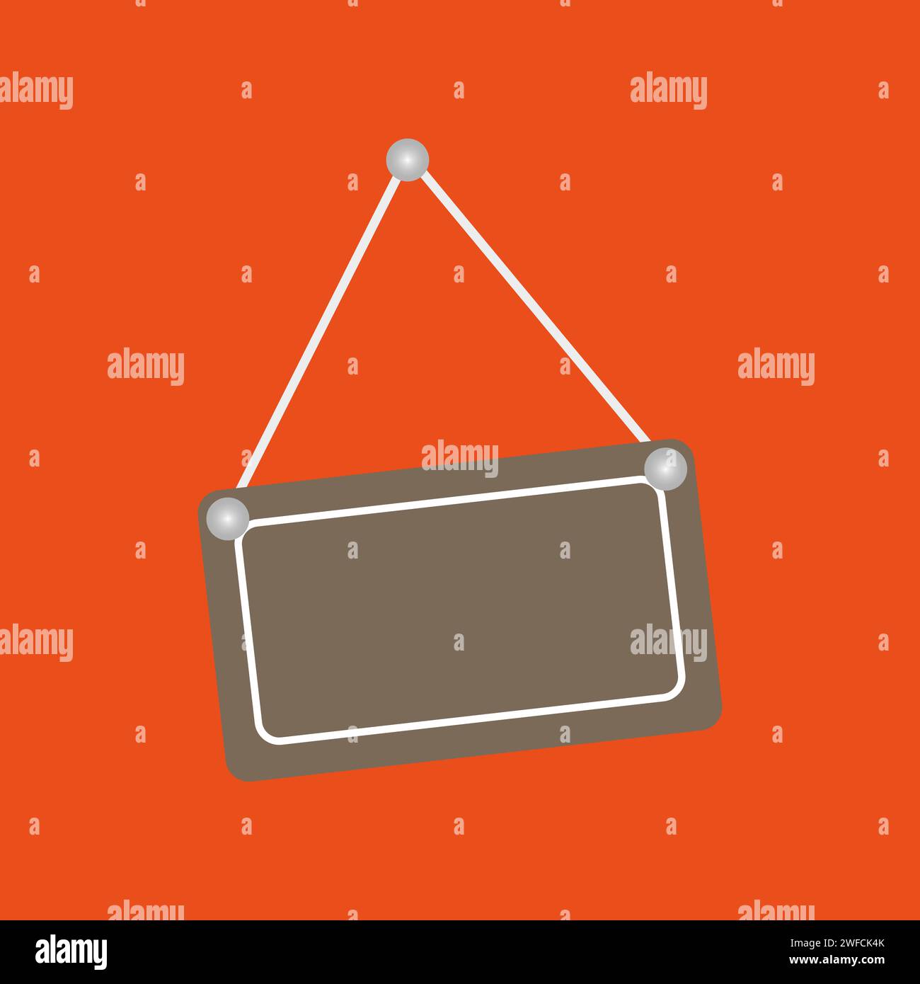 door sign empty. Vector illustration. EPS 10 Stock Vector Image & Art ...