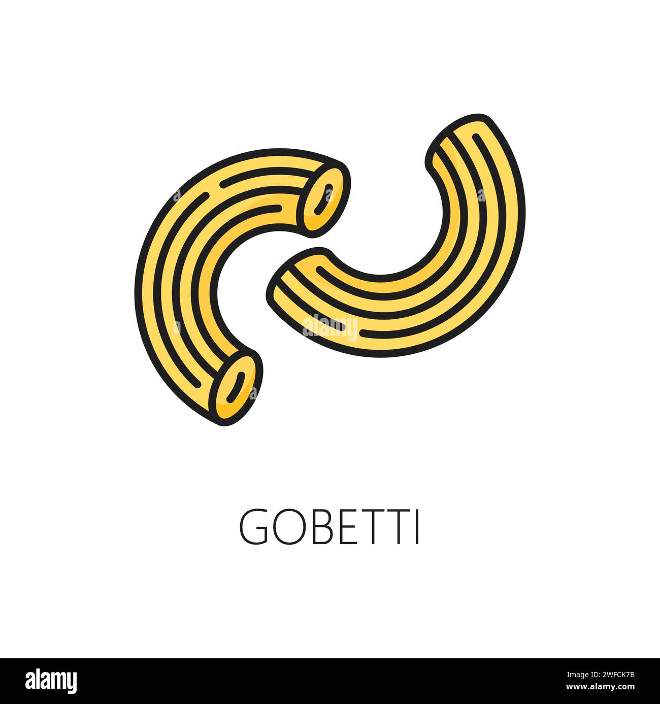 Elbow pasta Stock Vector Images - Alamy