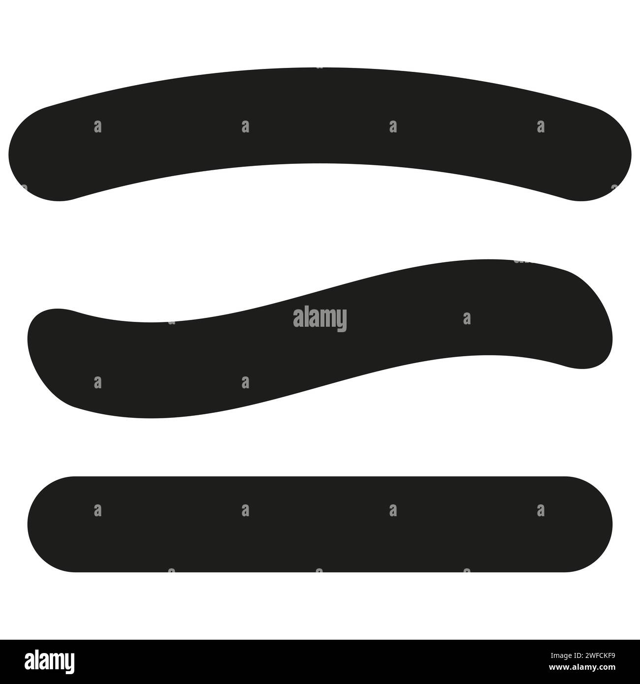 brush strips are wide. Creative brush stroke art. Vector illustration ...