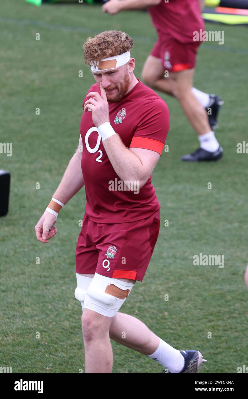 Girona, Spain, 29th January 2024 - Ollie Chessum at England men's rugby ...