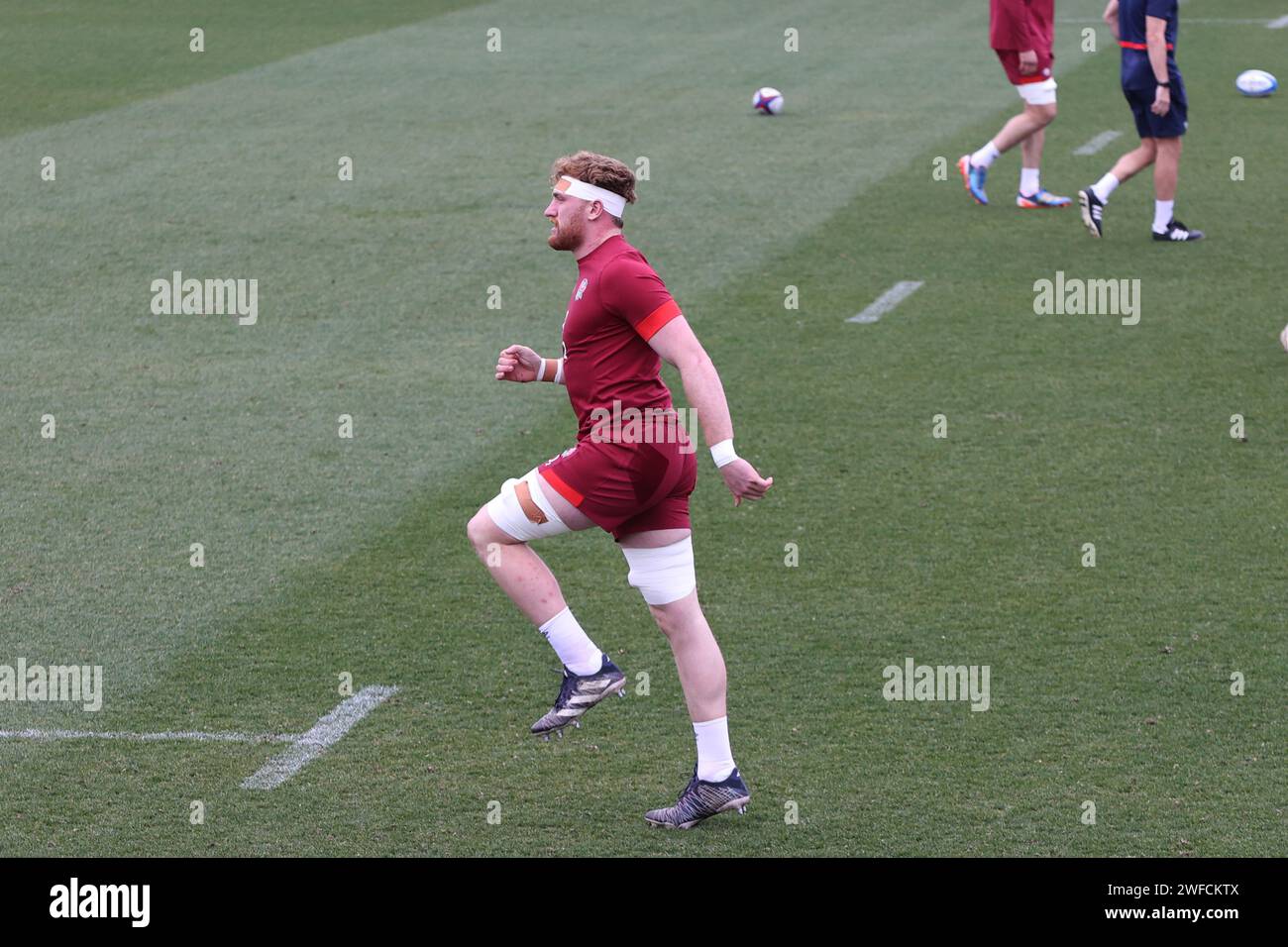 Girona, Spain, 29th January 2024 - Ollie Chessum at England men's rugby ...