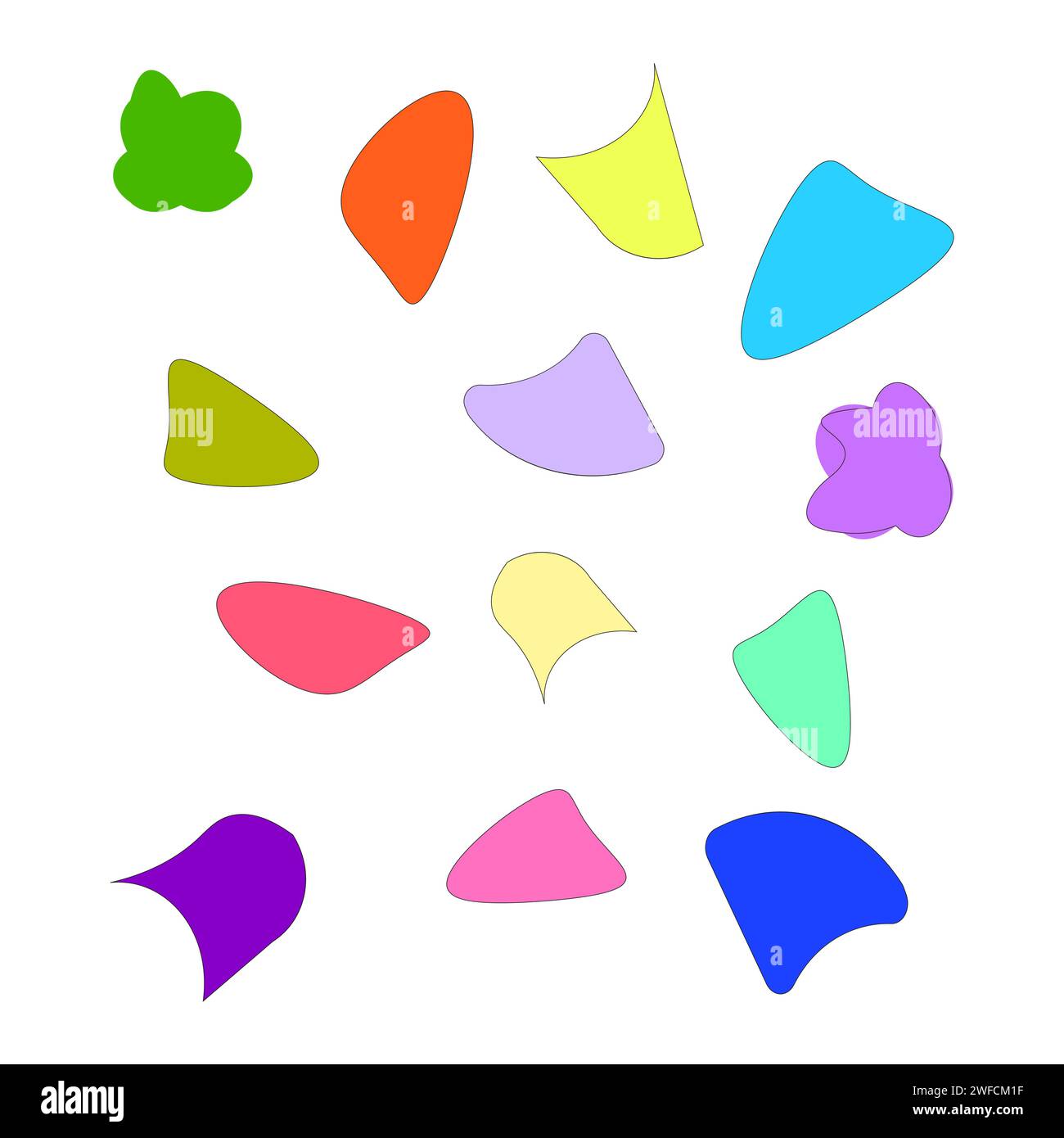 Doodle Geometric element. simple spots decorative element. Vector ...