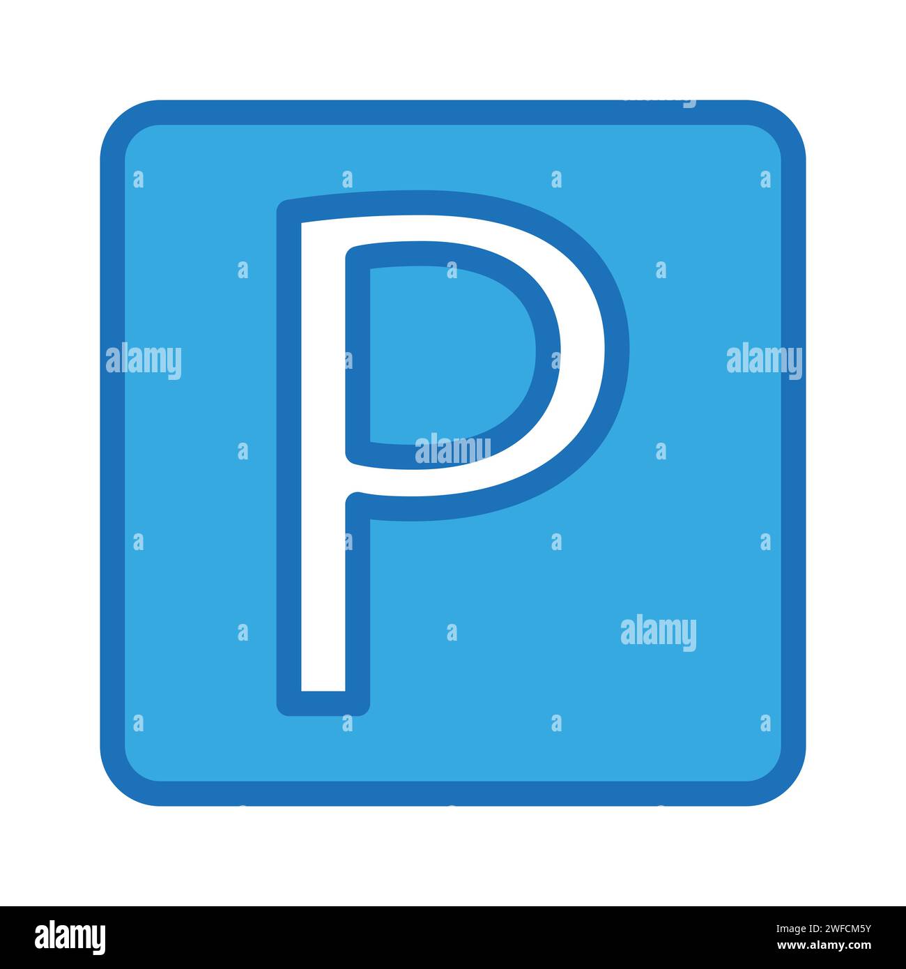parking sign. Square area icon. Vector illustration. stock image. EPS ...