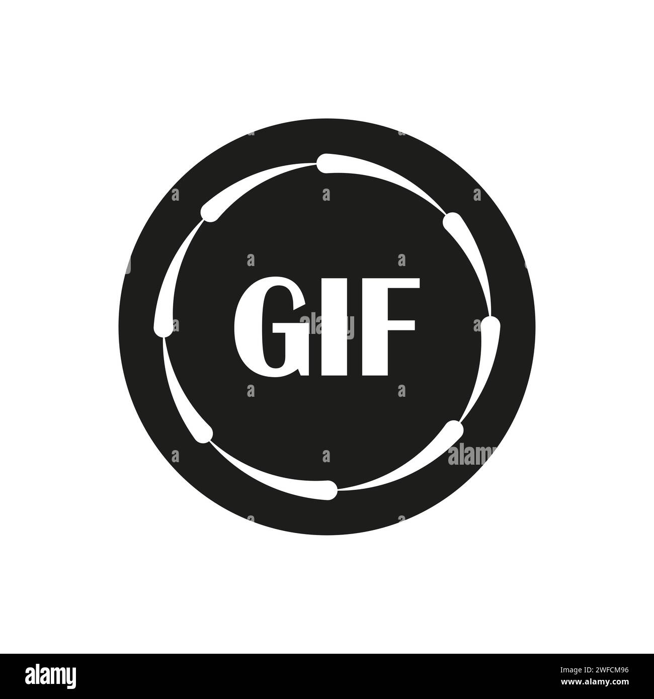 Gif icon hi-res stock photography and images - Alamy