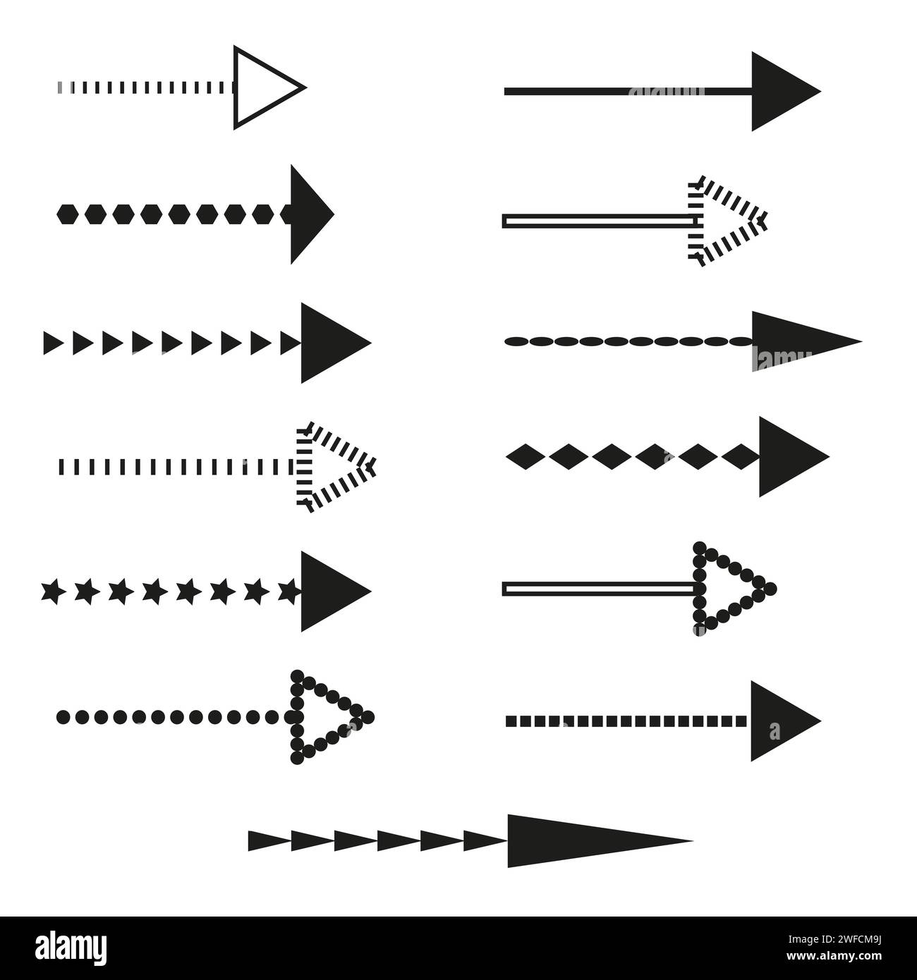 Different straight arrows. Abstract grunge texture. Vector illustration ...