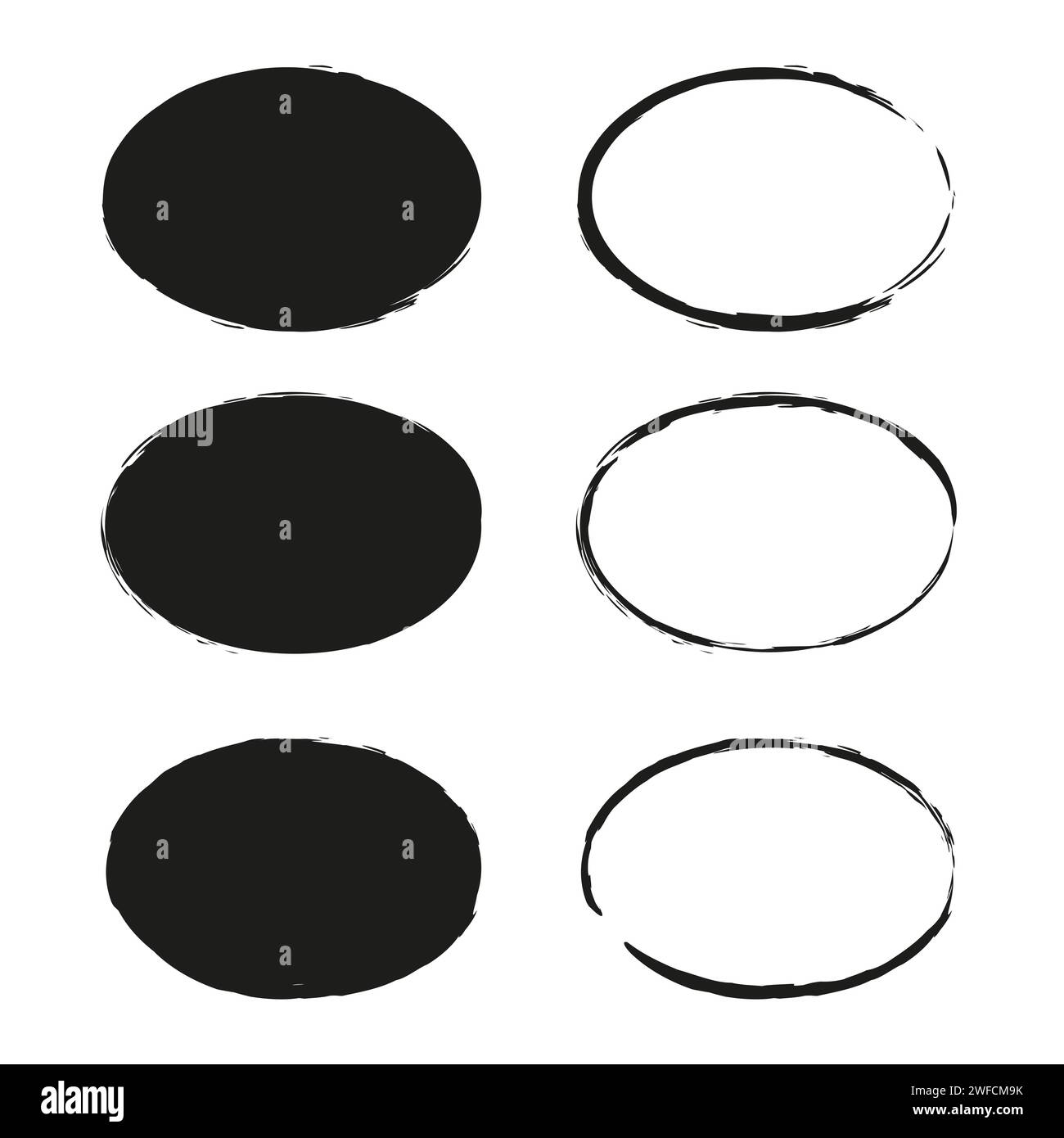 black grunge frames. Edge frame. Abstract texture. Vector illustration ...