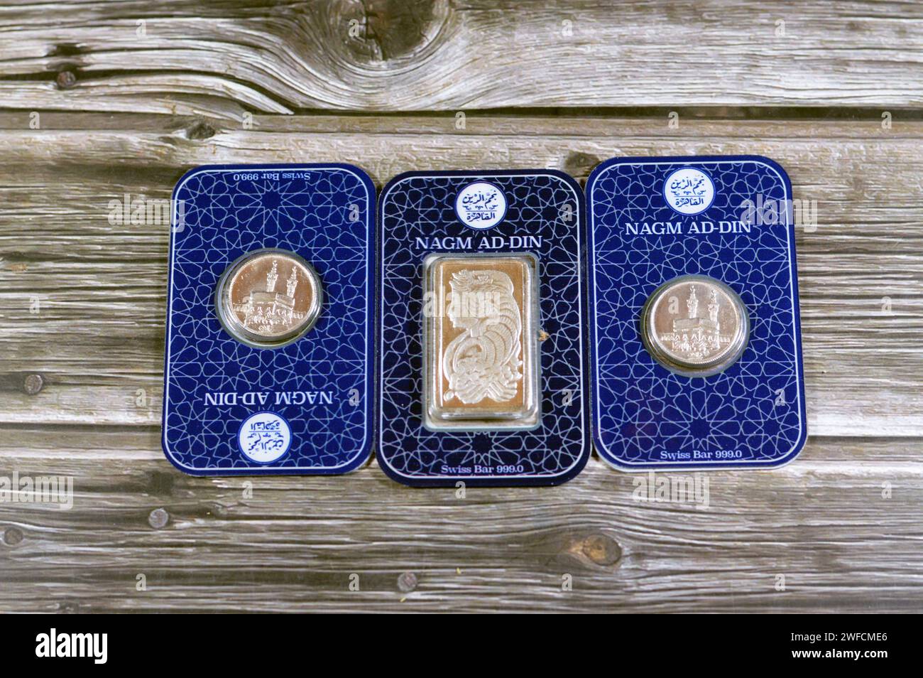 Cairo, Egypt, January 29 2024: pure fine silver Ounce 1 OZ 31.1 grams ...