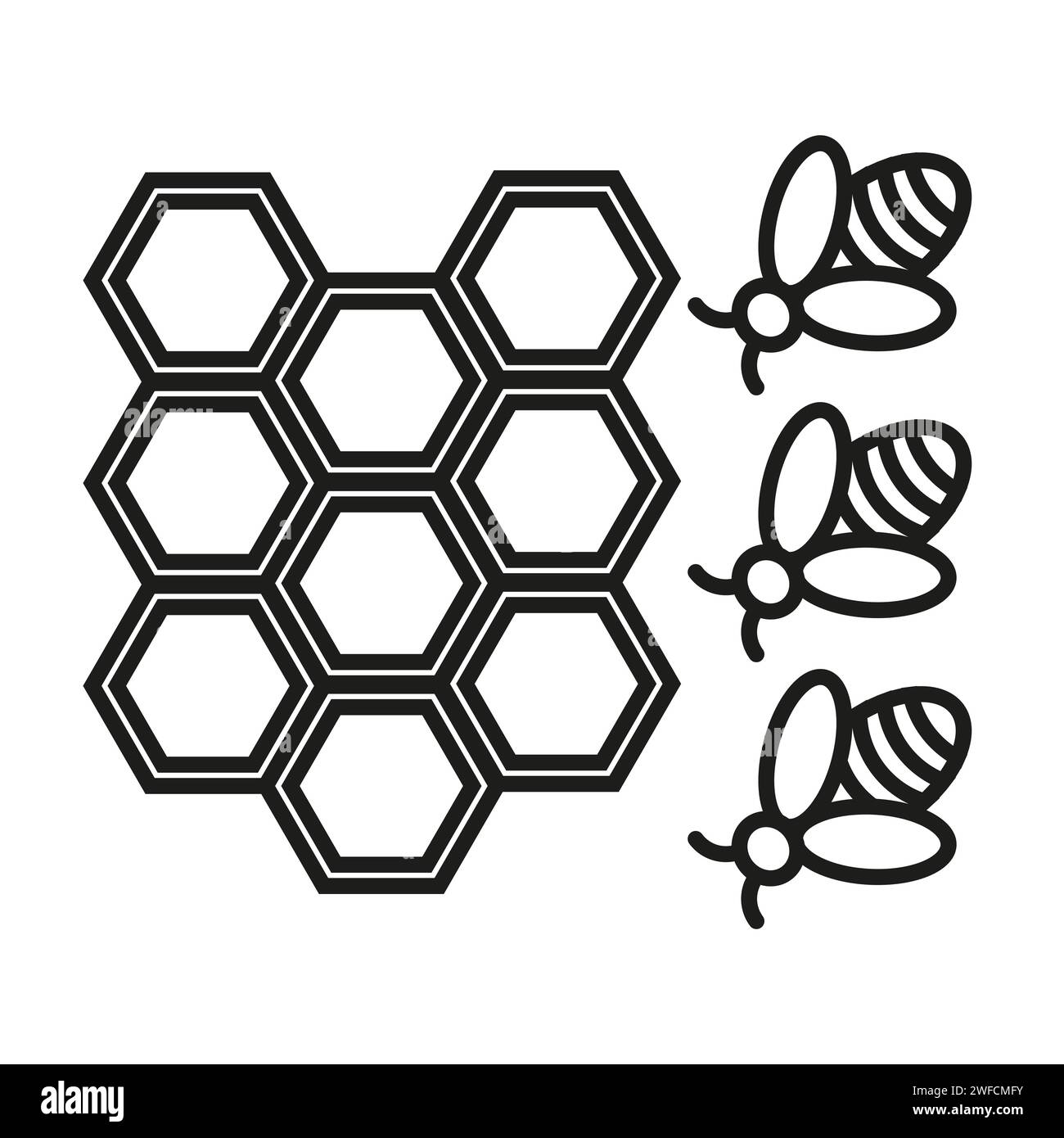 honeycomb icon. honeycomb bee icon. Design element. Vector illustration ... honeycomb icon. honeycomb bee icon. Design element. Vector illustration ...